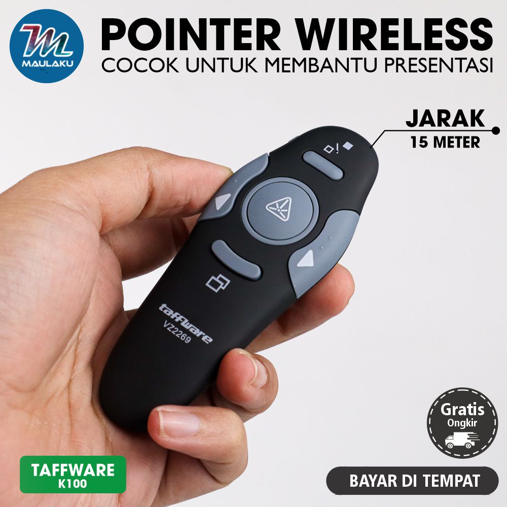 Jual Pointer Presentasi Wireless Laser Presenter Proyektor - K100 ...