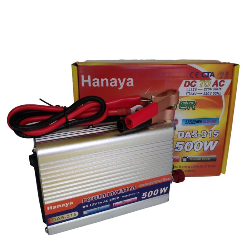 Jual POWER INVERTER HANAYA 500WATT. INVERTER 500 W 500 WATT. | Shopee Indonesia