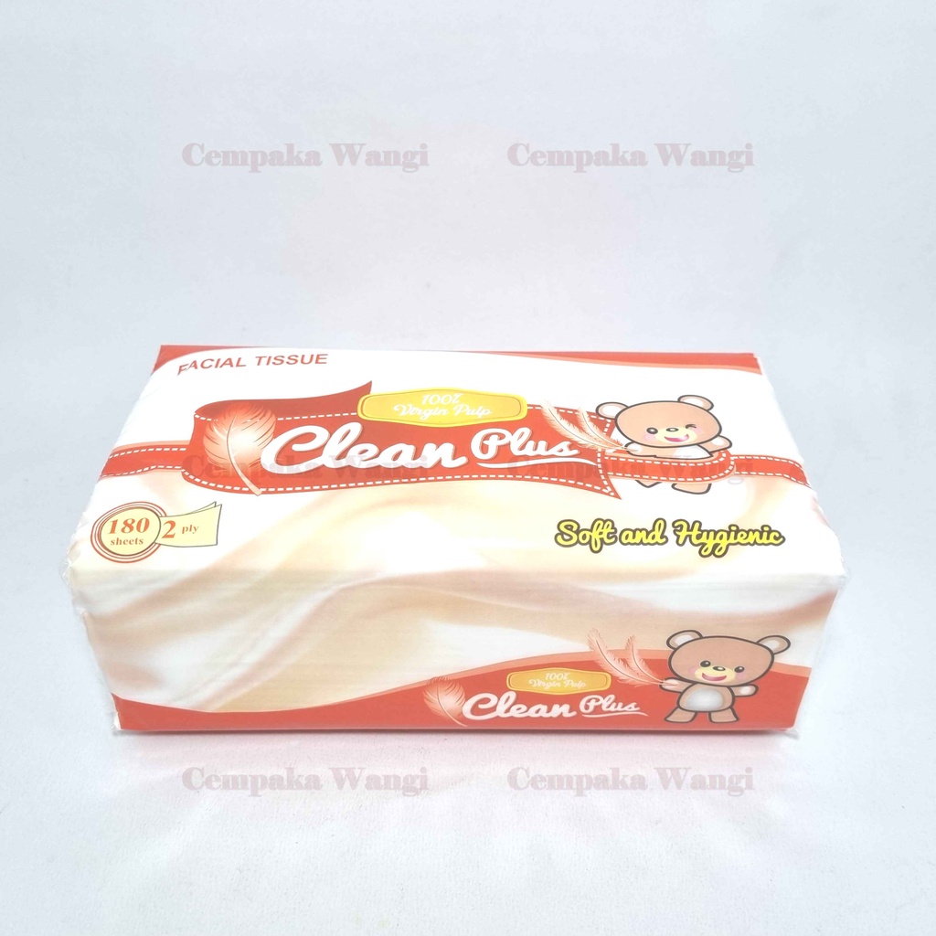 Jual tissue clean plus 180 sheet 2 ply - tissue wajah tisu makan tissue ...