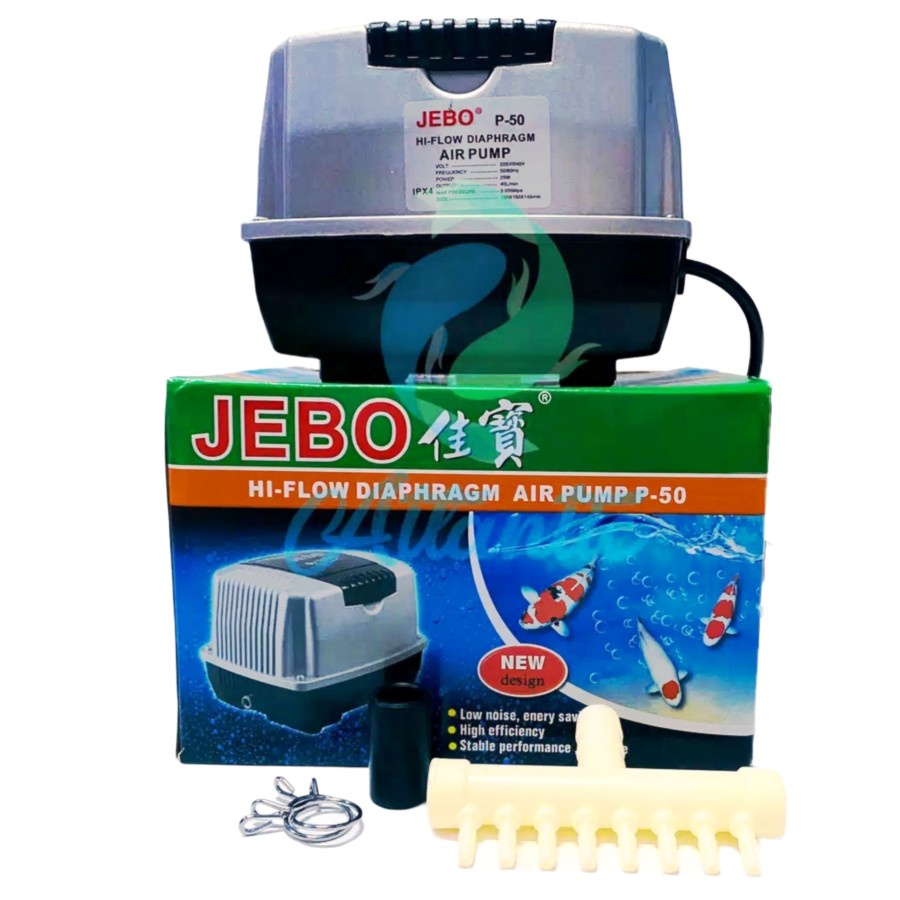 Jual Jebo P50 P-50 Pompa Udara Aerator Hi-Flow Air Pump Blower Aquarium ...