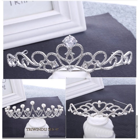 Jual Mahkota/Tiara Bando Tidak berat di kepala Full Permata dan Berlian ...