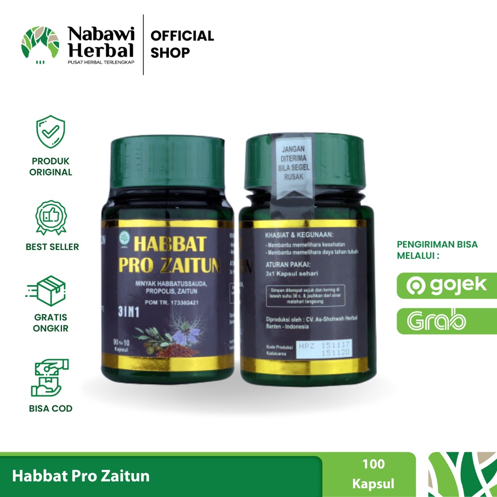 Jual HABBAT PRO ZAITUN - Kapsul Minyak Habbatussauda | Shopee Indonesia