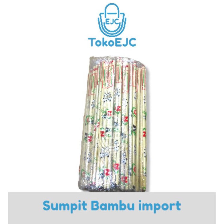Jual Sumpit Bambu Sumpit Kayu Sumpit Cap Panda Import isi 50set (Pasang) | Shopee Indonesia
