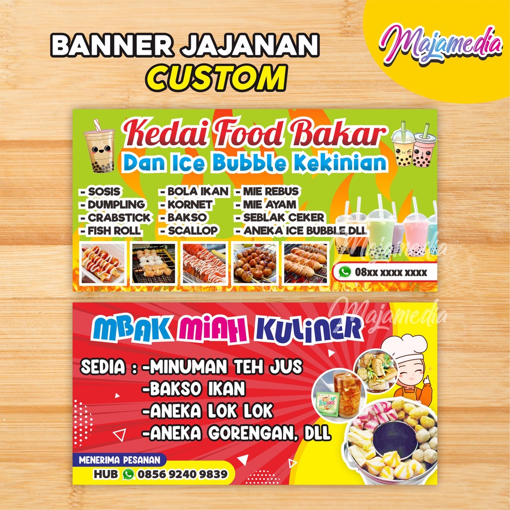 Jual BANNER JAJANAN CUSTOM | Shopee Indonesia