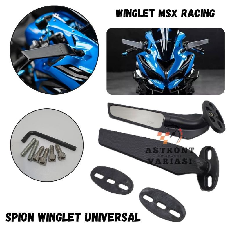 Jual Spion Winglet Stealth MSX Racing Full CNC Universal Cbr 150r Ninja ...