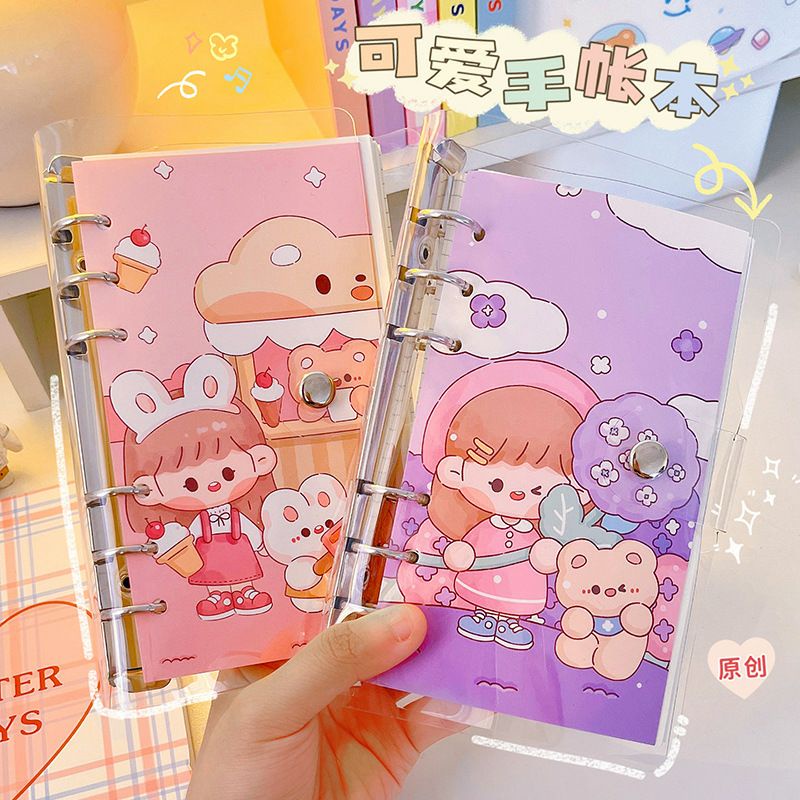 Jual Binder 6 ring cute diy +isi binder grid //binder lucu anak sekolah ...