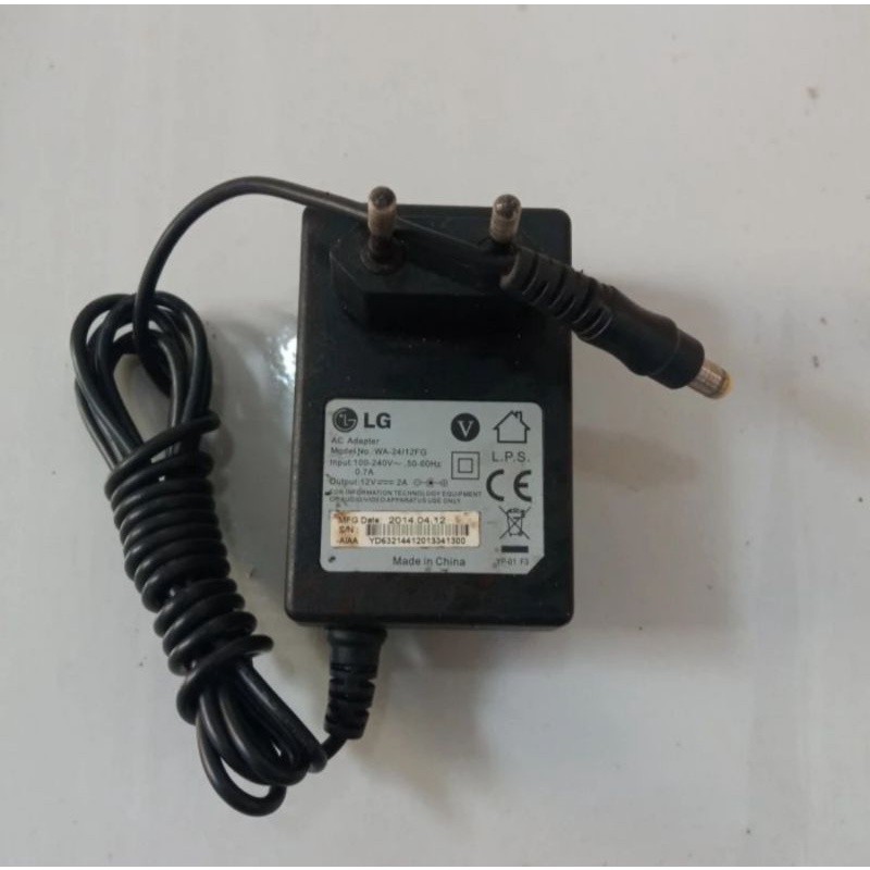 Jual adaptor LG 12v 2a original | Shopee Indonesia