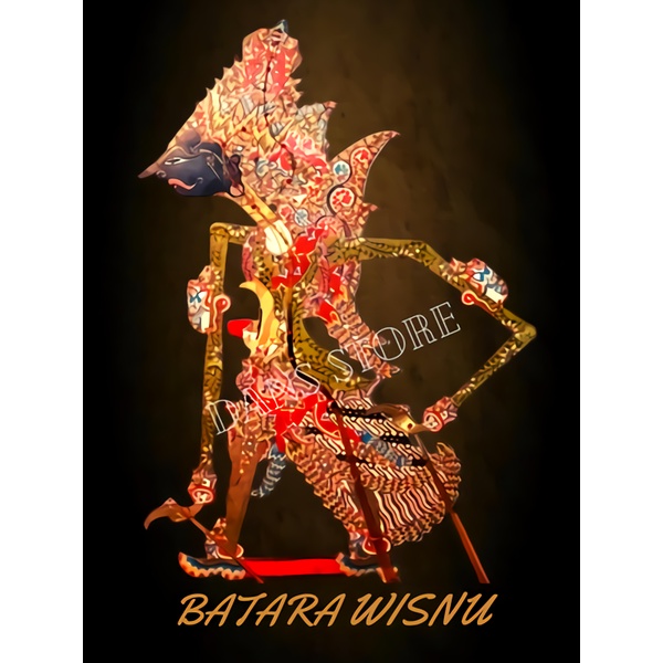 Jual Poster Wayang Kulit Jawa Batara Wisnu Untuk Hiasan Dinding Sebagai ...
