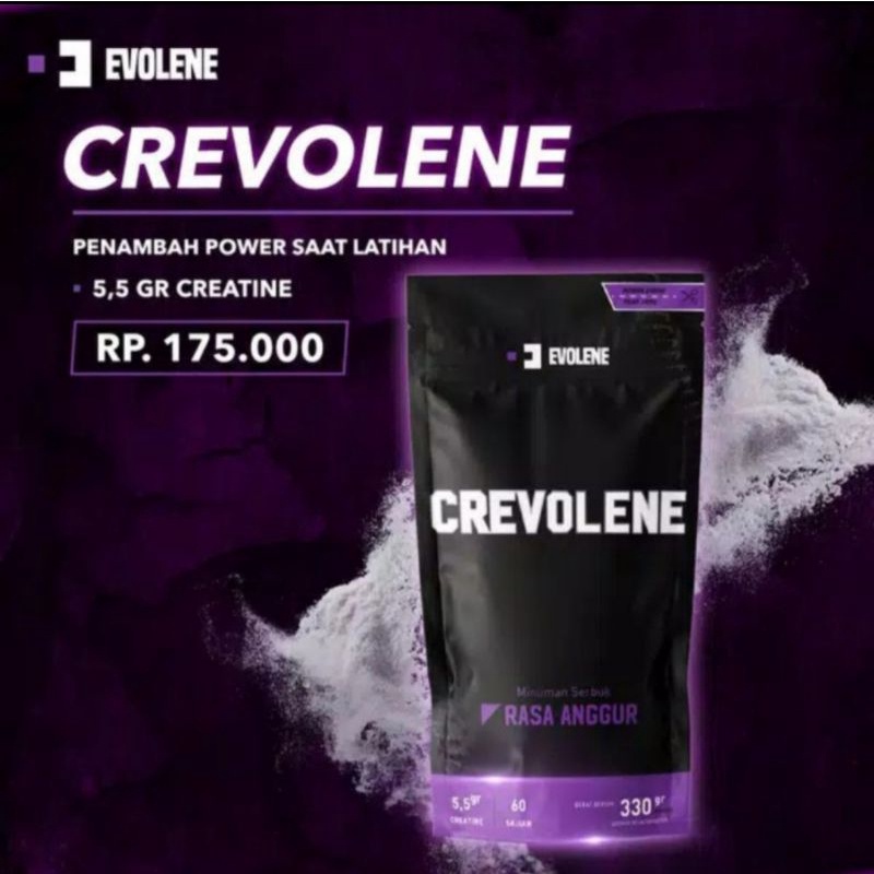 Jual CREVOLENE Creatine 330Gram Micronized Creatine Monohydrate ...
