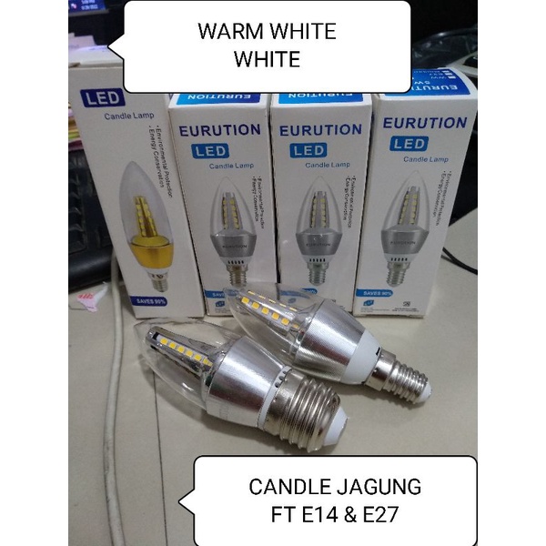 Jual LAMPU LED CANDLE HIAS JAGUNG E14 & E27 | Shopee Indonesia