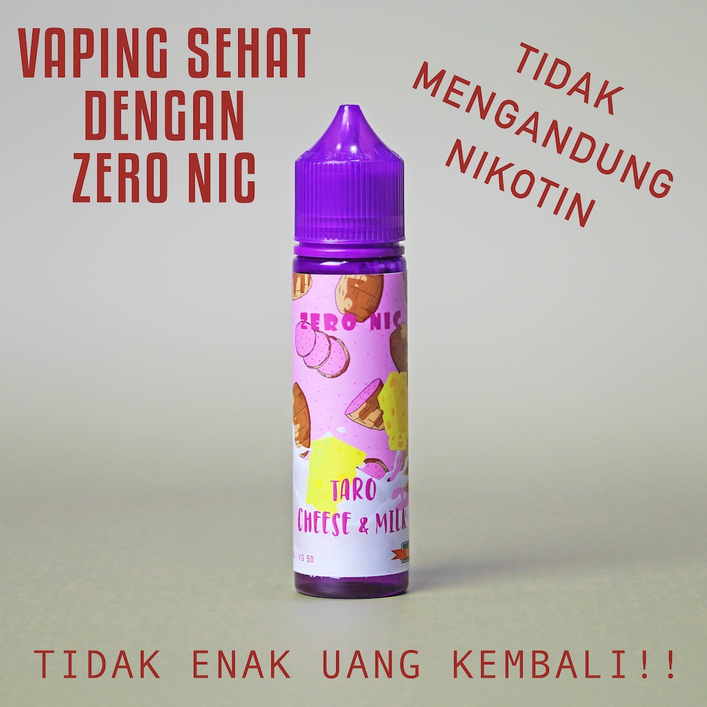 Jual Liquid Vape Creamy Taro Cheese Milk Zero Nicotine Pods Friendly ...