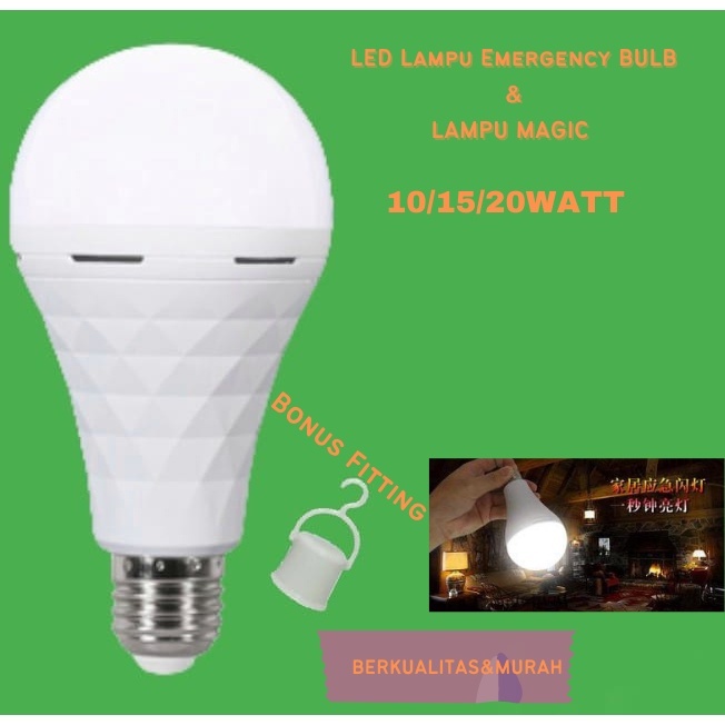 Jual Lampu Emergency Magic Lampu 10/15/20W/Lampu magic abulb/lampu pasar malam | Shopee Indonesia
