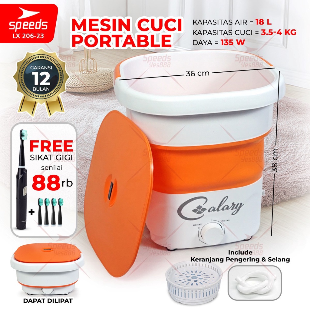 Jual SPEEDS Mesin Cuci Mini Mesin Cuci Lipat Kecil Dapat Dilipat ...