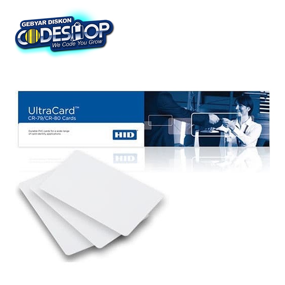 Jual Ultracard HID Noco CR80 Blank ID Card Kartu PVC Putih Polos ...