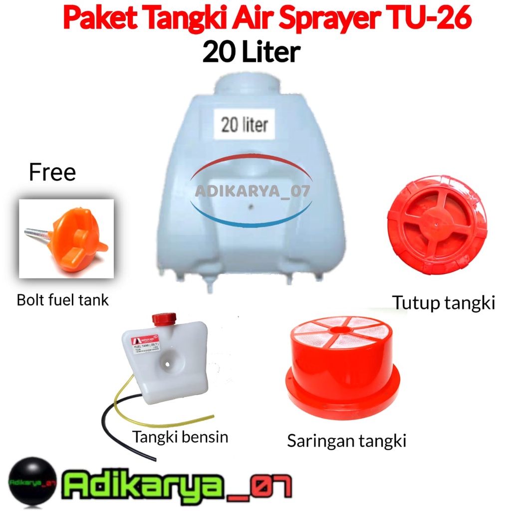 Jual Paket tangki air sprayer TU26 tabung sprayer TU26 3WZ4 20 LITER | Shopee Indonesia