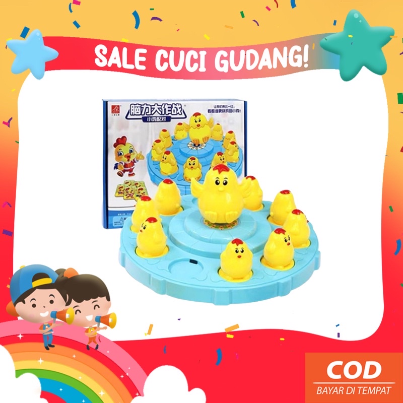 Jual Cuci Gidabf - CHICKEN PAIRING GAMES BOARD family games/ mainan ...
