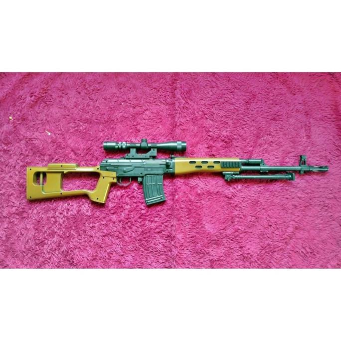 Jual HARGA DISKON SVD Dragunov Dcobra Sniper Spring Toys (ABS Wood ...