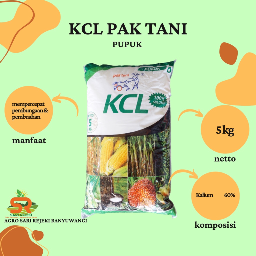 Jual PUPUK KCL SAPROTAN PAK TANI 5KG | Shopee Indonesia