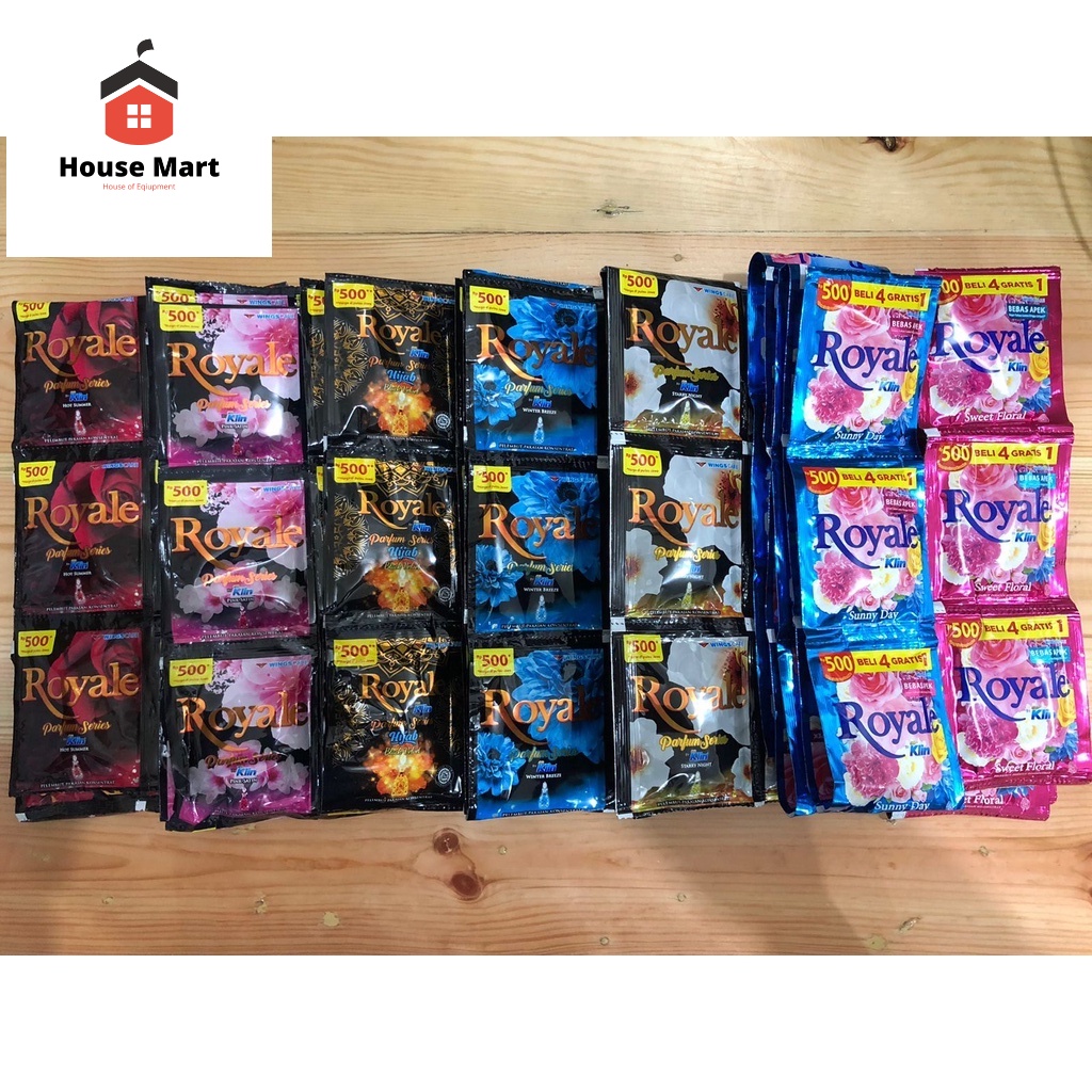 Jual Royale Pewangi Softener 13 ML 1 Renceng isi 12 Pcs | Shopee Indonesia