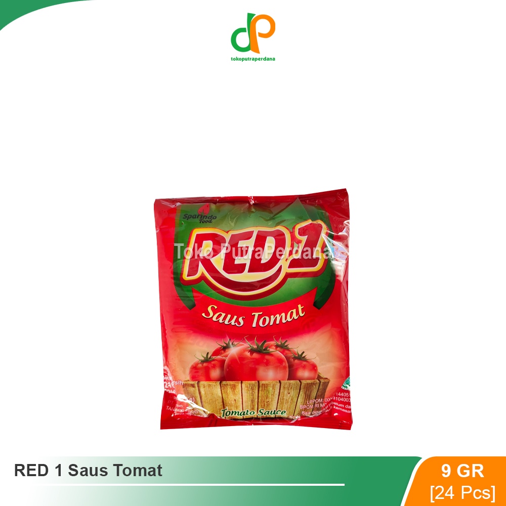 Jual RED 1 Saus Tomat 9gr (24 Pcs) | Shopee Indonesia
