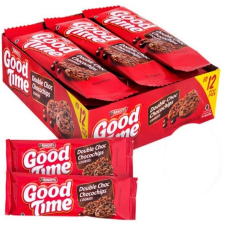 Jual GOODTIME DOUBLE CHOC PER BOX ISI 12PCS | Shopee Indonesia