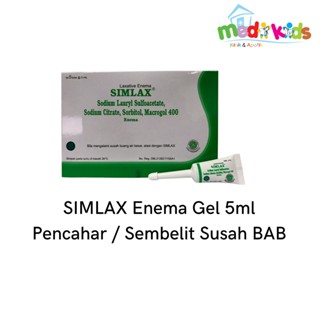 Jual SIMLAX Gel Laxative Enema 5 ml - Melancarkan BAB | Shopee Indonesia