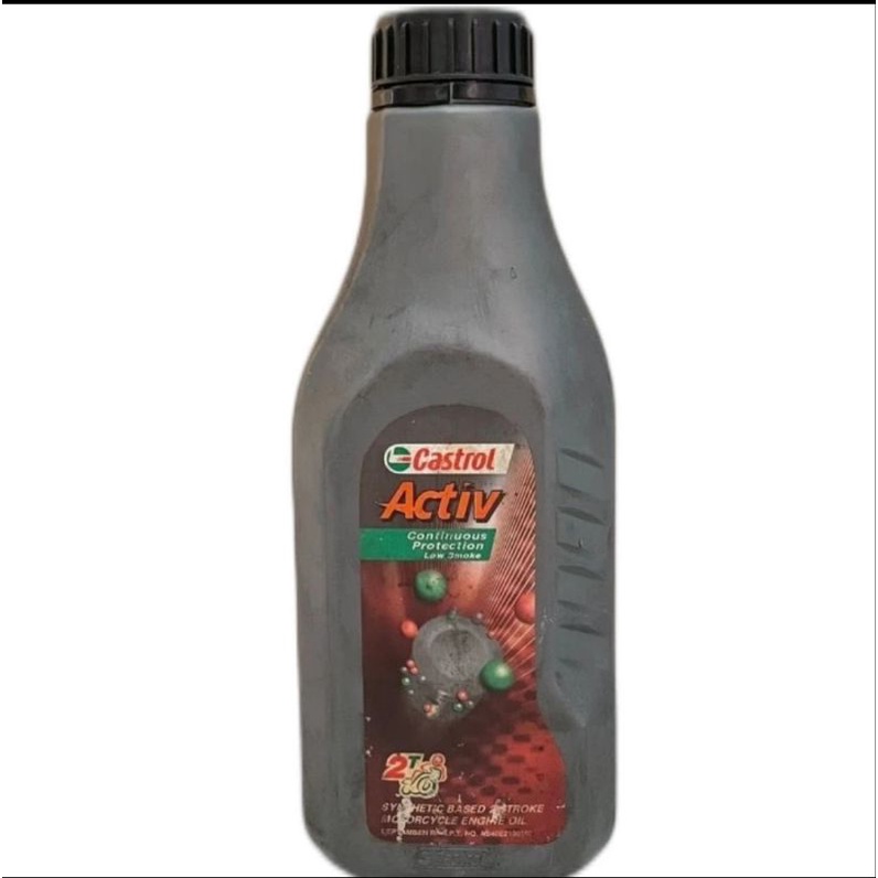 Jual Oli Samping Castrol ACTIV 2T Botol Abu Hitam Low Smoke - 0.7L ...