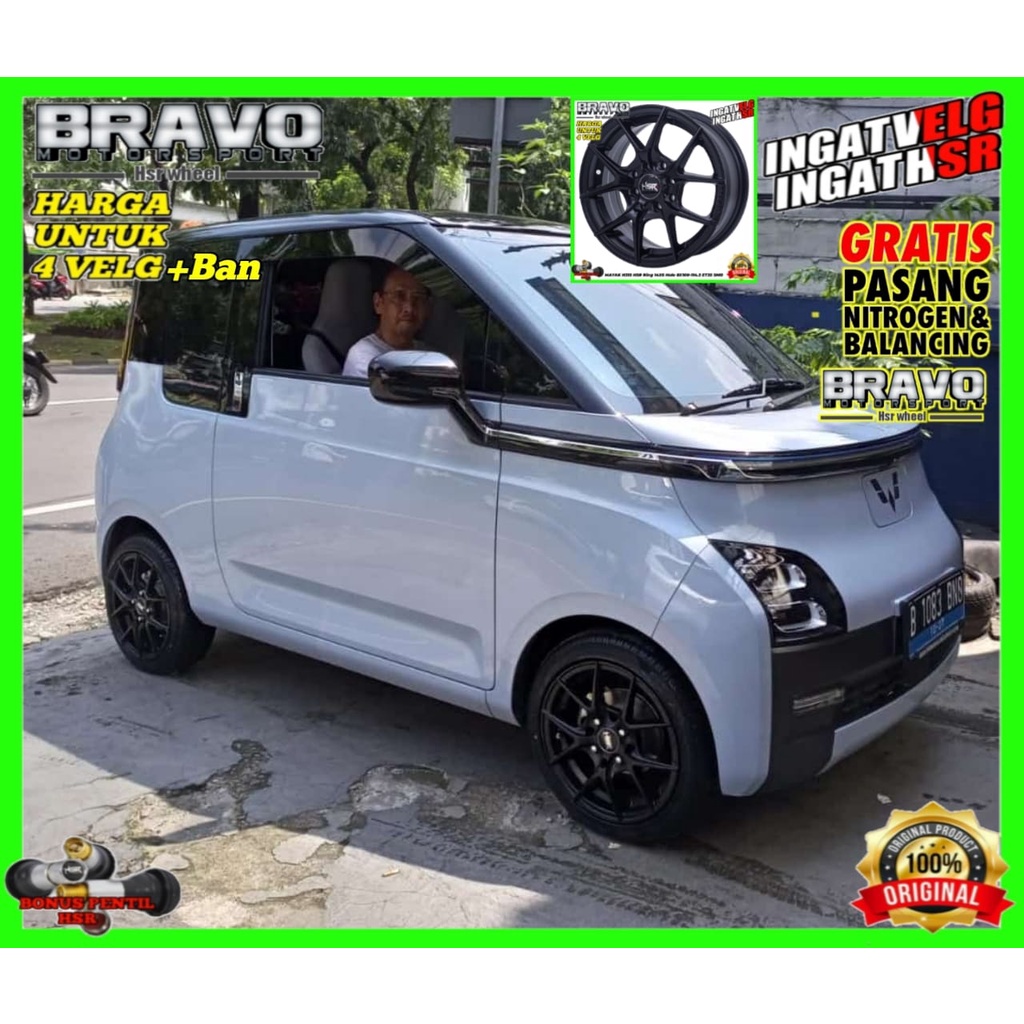 Jual PAKET VELG & BAN MOBIL WULING AIR EV RING 14 HSR MAYAK SMB VELG RACING R14 | Shopee Indonesia