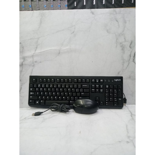 Jual KEYBOARD+MOUSE MEREK LOGITECH USB ORIGINAL MANTAP | Shopee Indonesia