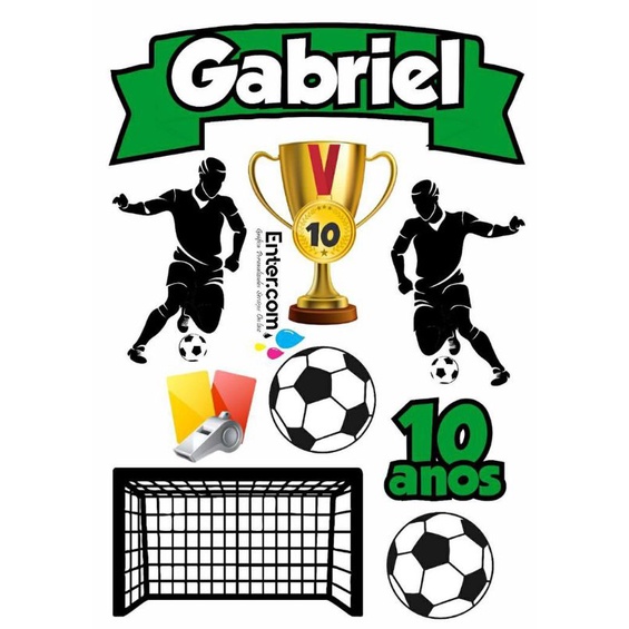 Jual Topper cake custom ucapan tema sepak bola / football | Shopee ...