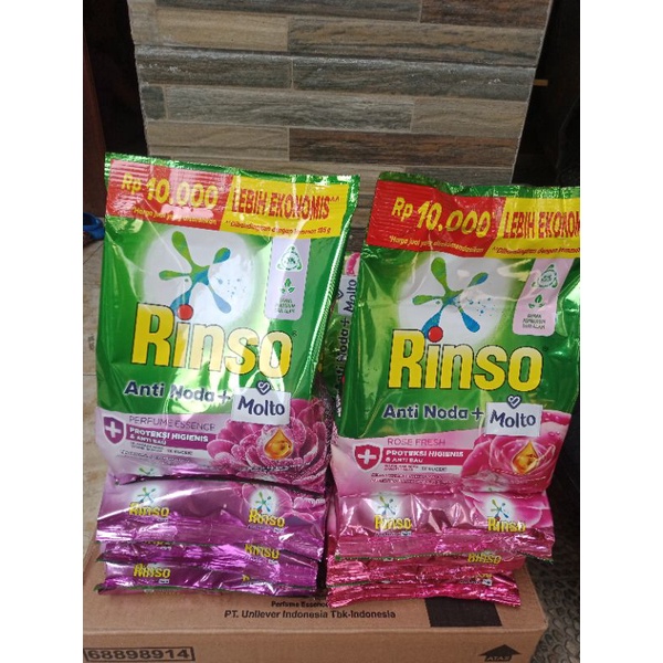 Jual Rinso Detergen Bubuk Anti Noda + Molto 400g | Shopee Indonesia