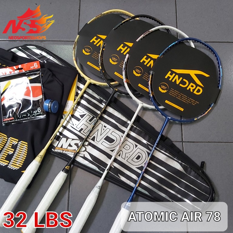 Jual Raket Badminton HUNDRED HNDRD Atomic Air 78 Original | Shopee ...