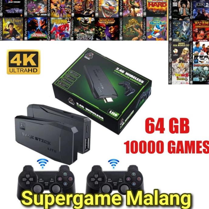 Jual 4K HD Game Stick TV Mini Console Box Retro Tv Video Wireless ...