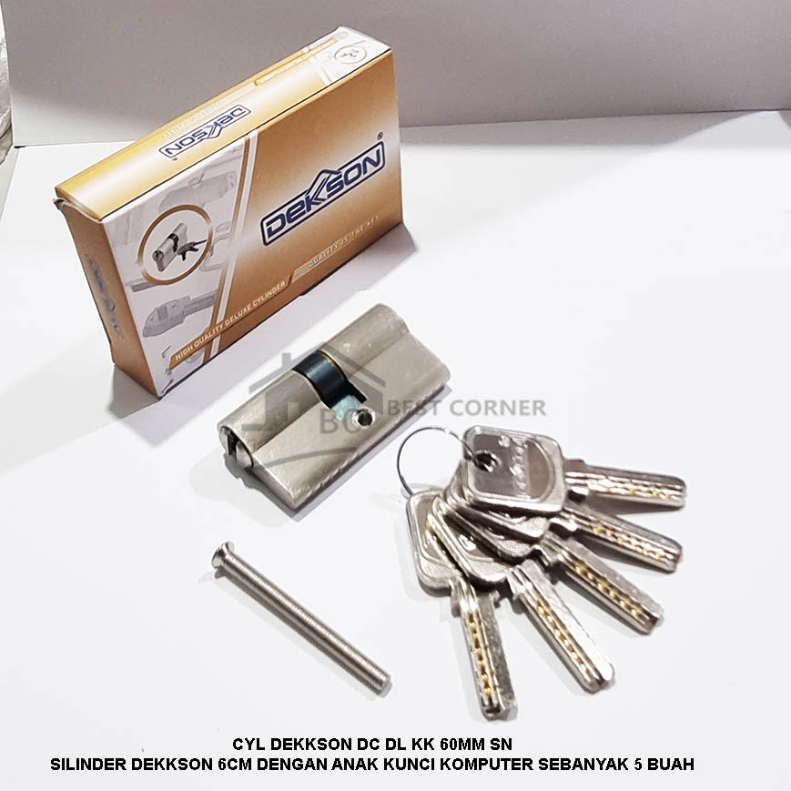 Jual Silinder Kunci Dekkson 6 cm KOMPUTER KEY / DEKSON DC KK DL60mm SN | Shopee Indonesia