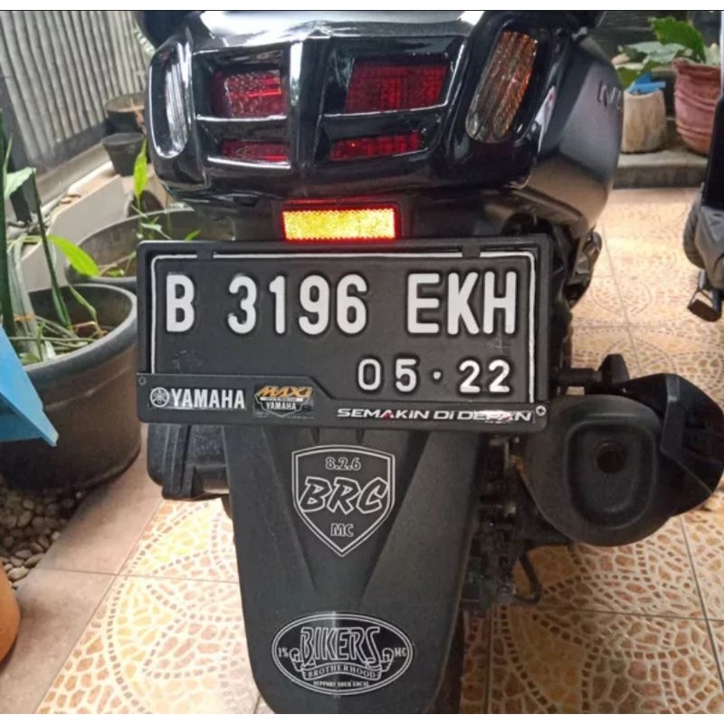 Jual Cover Plat Nomor Motor Yamaha MAXI NMax Aerox XMax Lexi Vixion ...