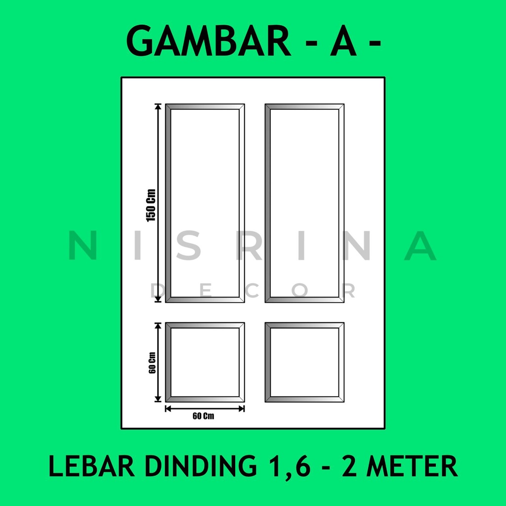 Jual Wall Moulding Premium / Lebar Dinding 1,6 - 2 Meter | Shopee Indonesia