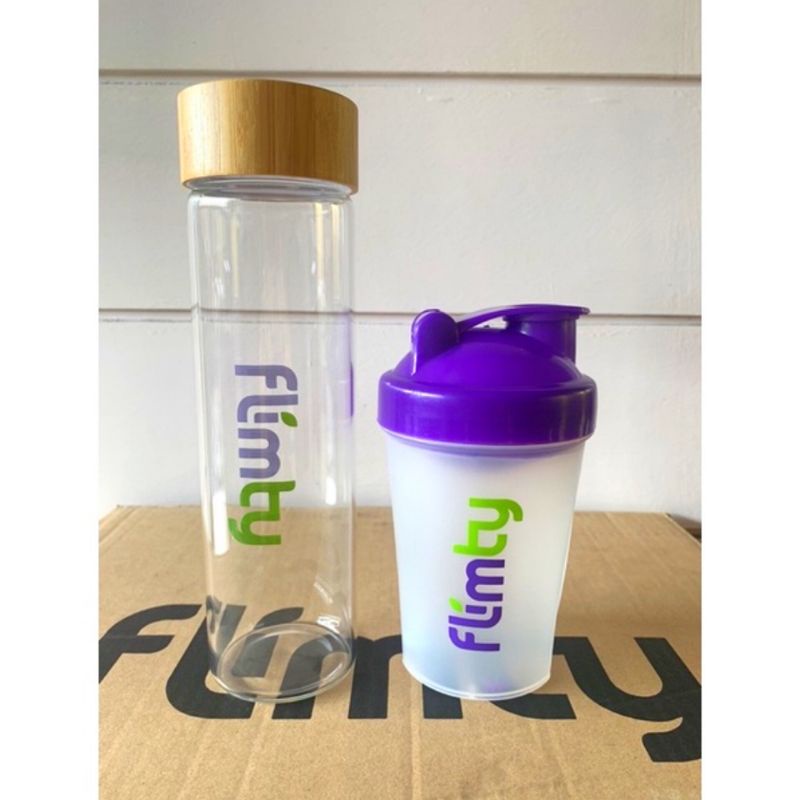 Jual Shaker Flimty Flimeal Bottle Botol Minum 400 ml Warna Ungu Botol ...