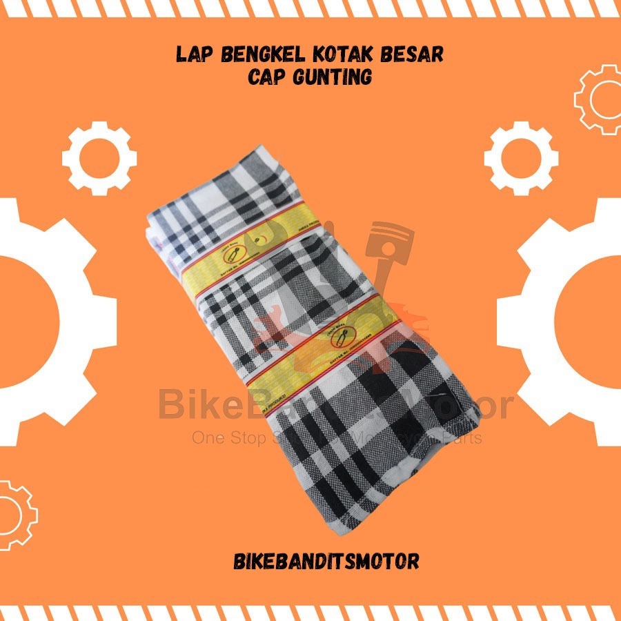 Jual Lap Bengkel Kotak Besar Cap Gunting 6 PCS | Shopee Indonesia