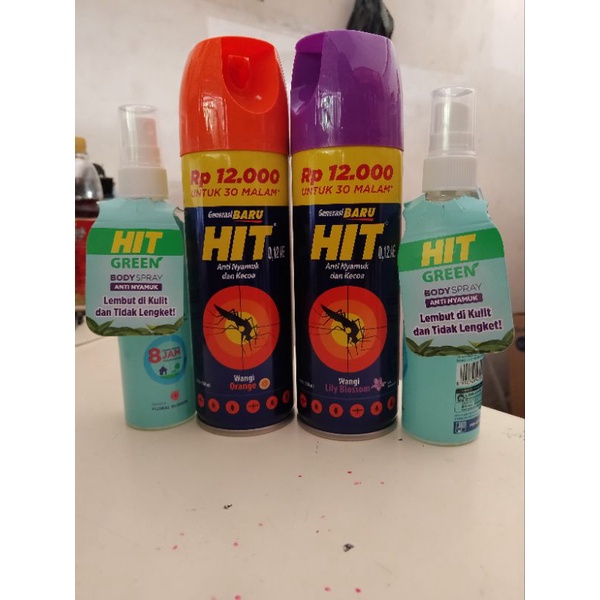Jual HIT SEMPROT ANTI NYAMUK DAN KECOA 180ML + BODY SPRAY ANTI NYAMUK 100ML | Shopee Indonesia