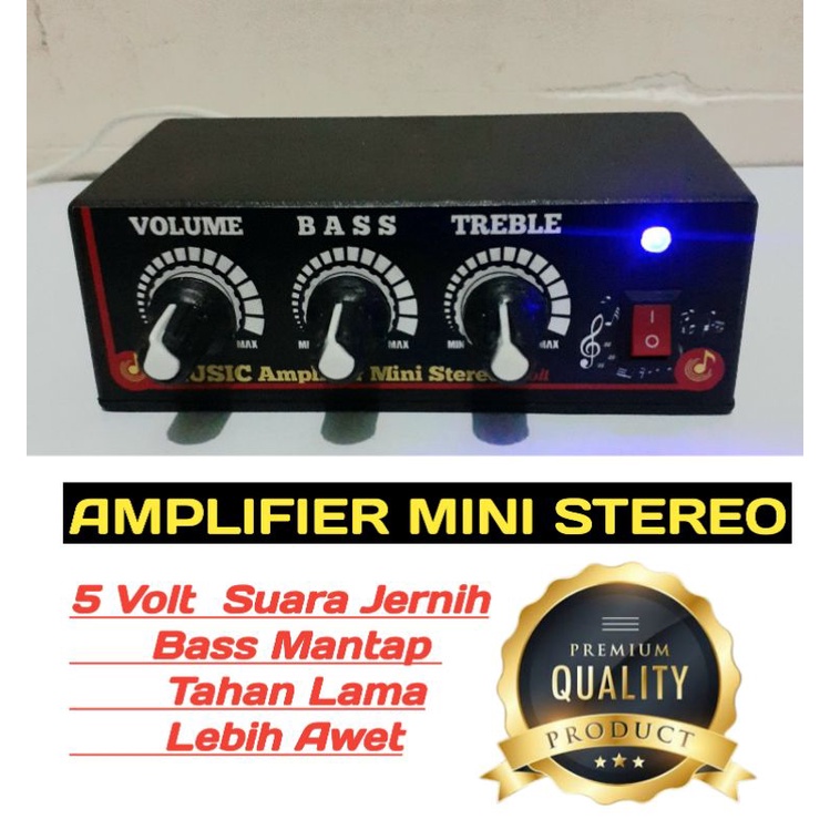 Jual Amplifier mini 5volt stereo | Shopee Indonesia