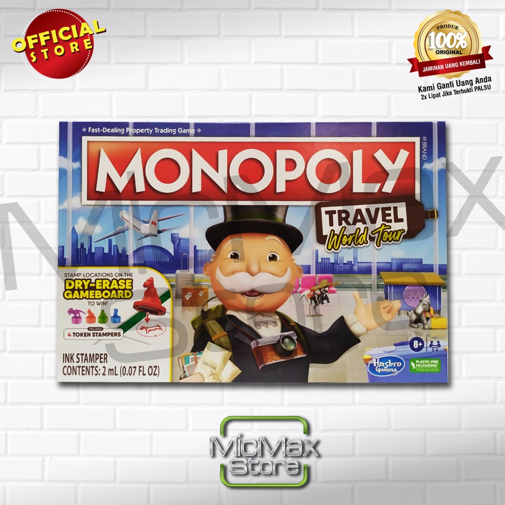 Jual Hasbro Games Gaming Monopoli Monopoly Travel World Tour GSSF4007 ...