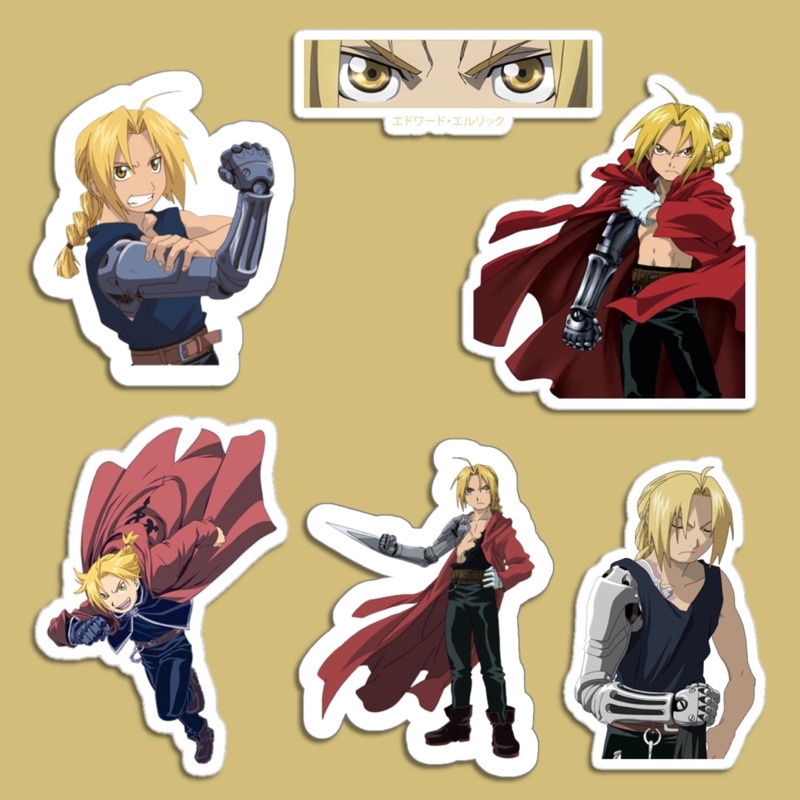 Jual Sticker Anime Fullmetal alchemist Brotherhood Elric brothers ...