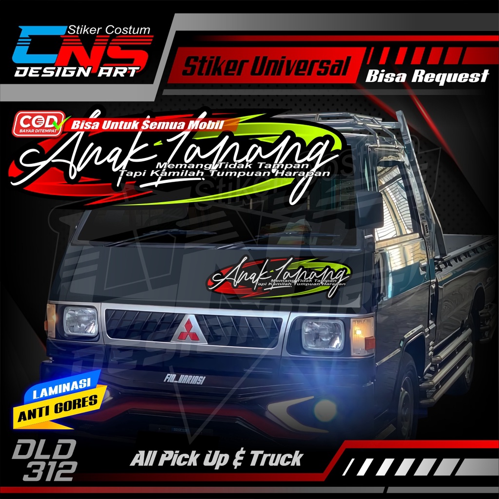 Jual Stiker Decal Variasi Simple Motif ANAK LANANG Bisa Untuk Kabin ...