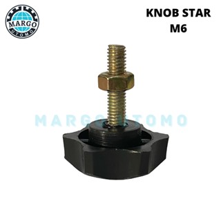 Jual Knob Star Adjuster Baut M6 T25 dan Mur - 2 PCS | Shopee Indonesia
