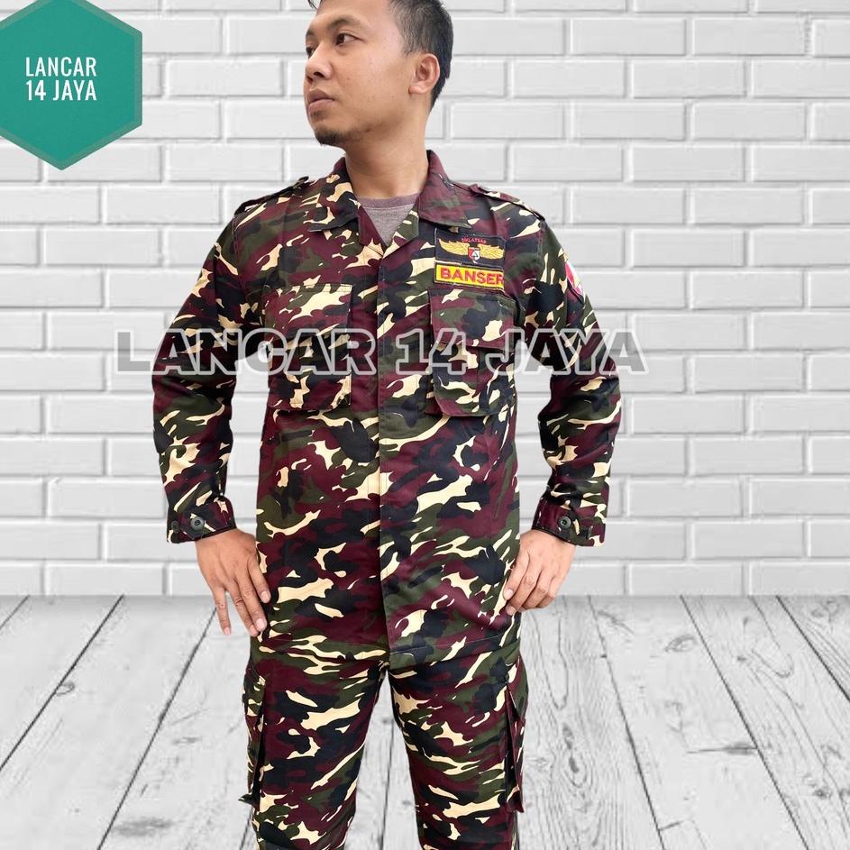 Jual New Sale Baju Banser Seragam Pdl Banser Doreng Nasional Atribut Banser Bahan Ripstok dan ...