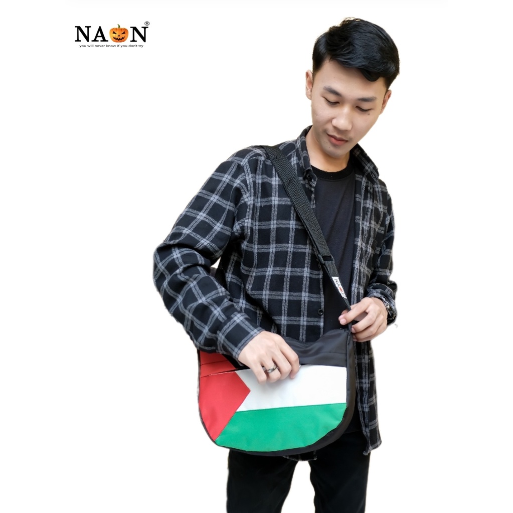 Jual Tas Selempang Walker Motif Palestina - Naon - Sling bag Palestine ...