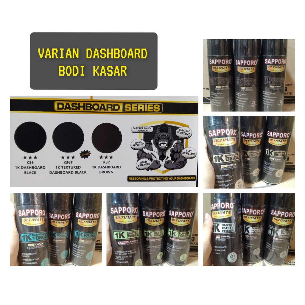 Jual pilok pilox cat semprot sapporo ultimate 400ml varian dashboard ...