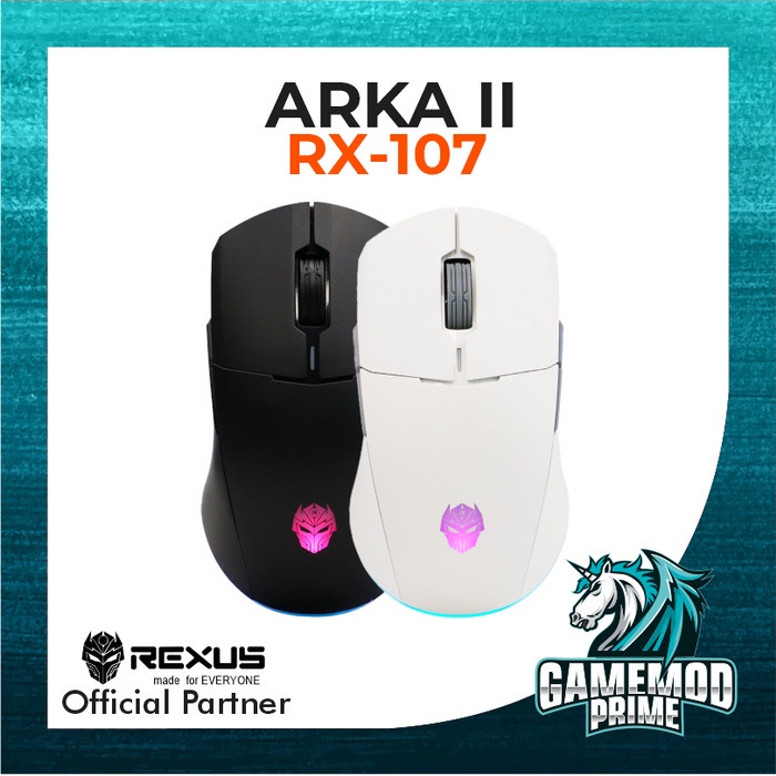Jual Mouse Gaming Wireless Rexus ARKA II 2 RX-107 Dual Connection RGB ...