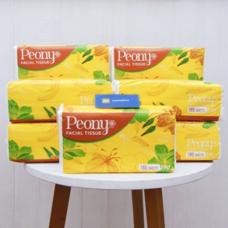 Jual Tissue Peony 180 sheet / Facial Tissue / Tisu Wajah Peony | Shopee ...