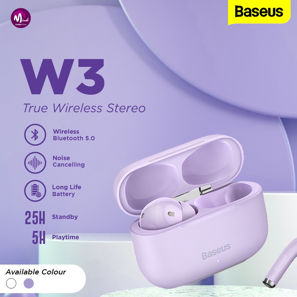 Jual Baseus - TWS - Encok W3 Earbuds | Shopee Indonesia